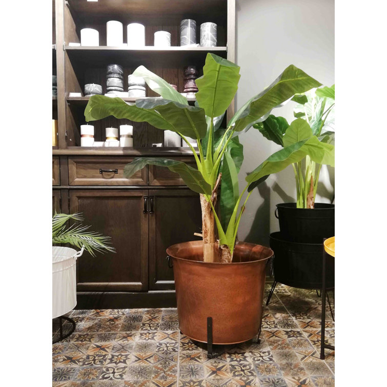 Williston Forge Nevis Metal Plant Pot | Wayfair.co.uk